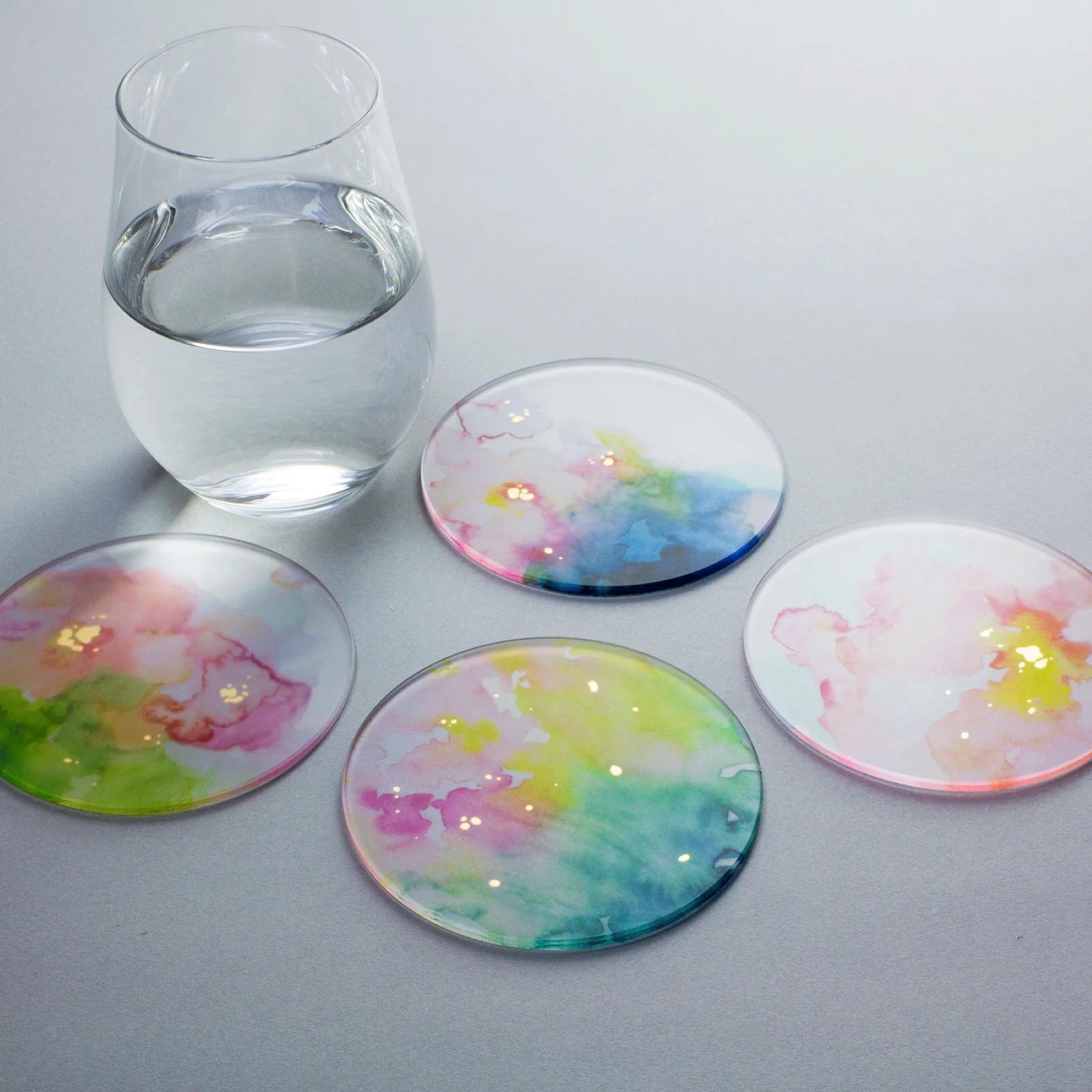 あわいろ coaster 桜 木箱入り4枚セット | toumei（トウメイ）のプレゼント・ギフト通販 | TANP（タンプ）